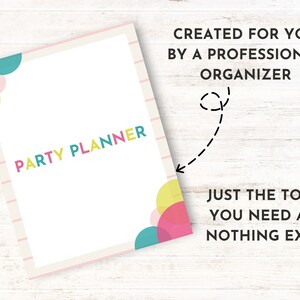Printable Party Planner, Printable Event Organizer, Birthday Party ...