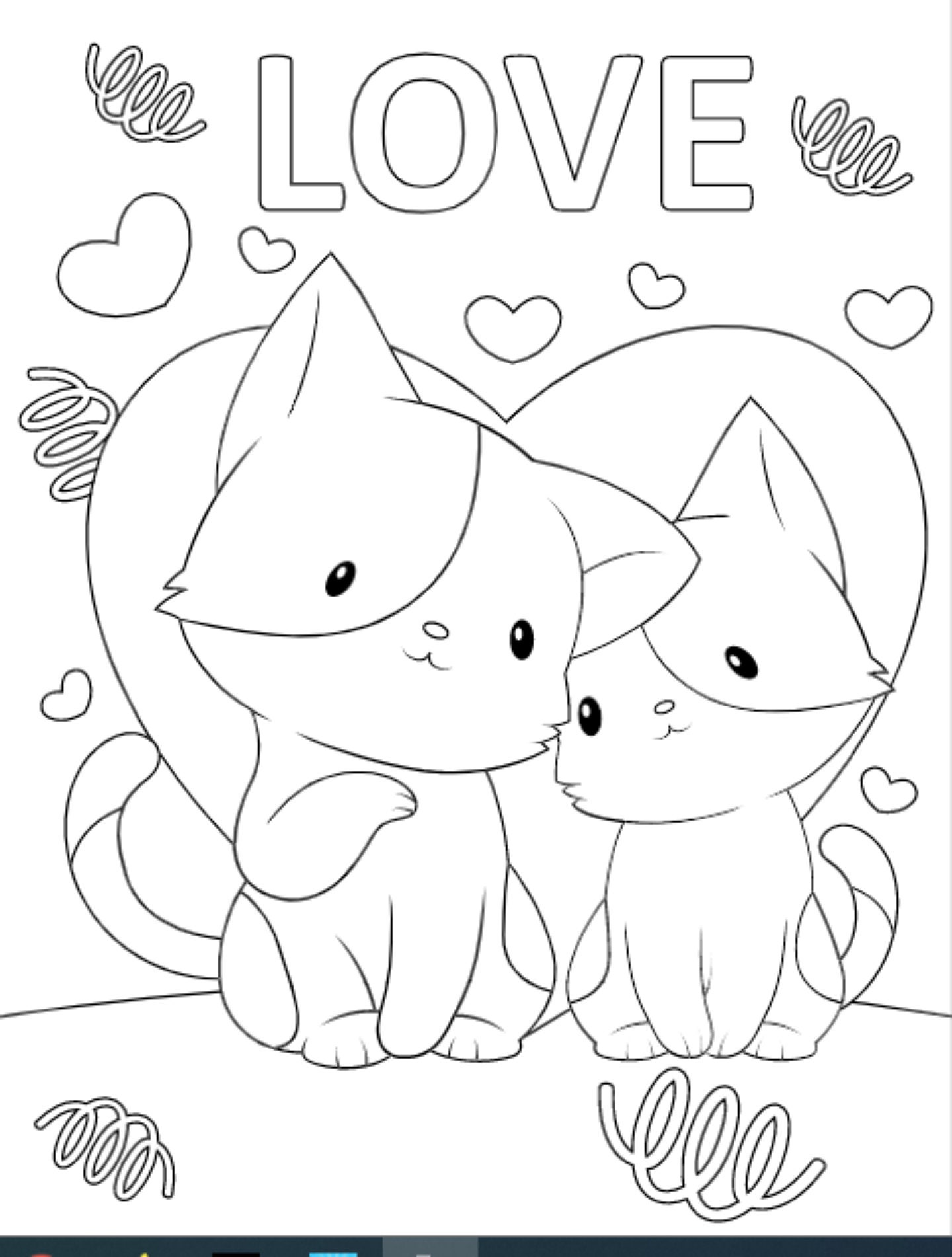 Cute Valentine Animals Coloring Pages Set 2 - Etsy