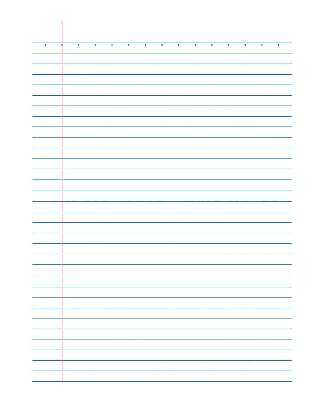 Lined Paper: Middle - High School - Etsy