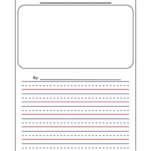 Elementary Story Lined Paper Set - 3 Pcs - Etsy