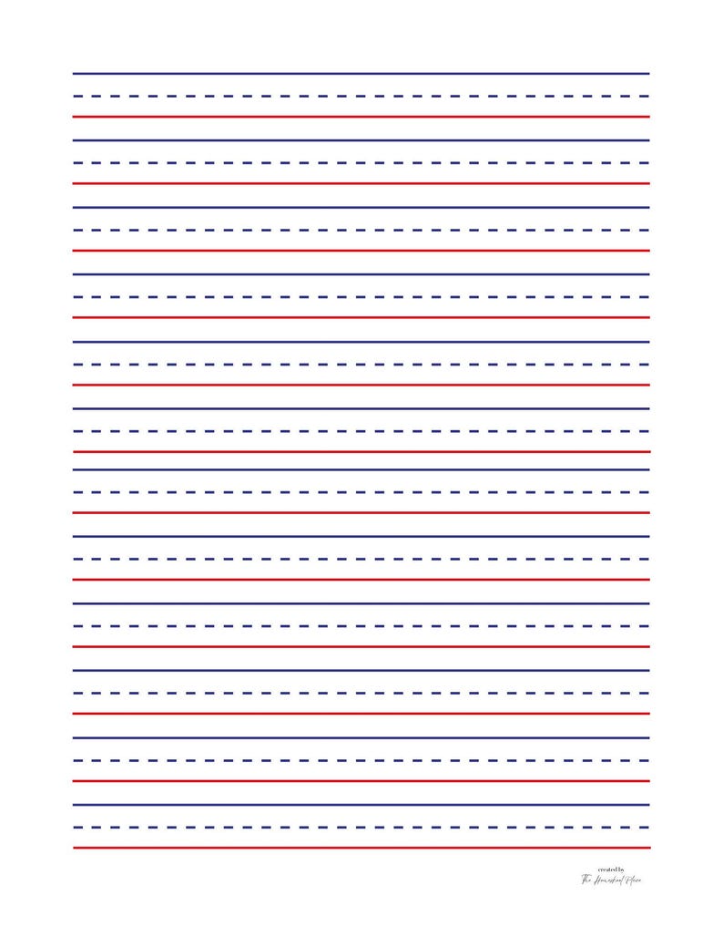 Elementary Story Lined Paper Set - 3 Pcs - Etsy