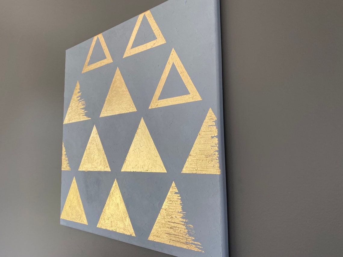 Triangle Modern Art Geometric Decor Minimalist Art Modern - Etsy