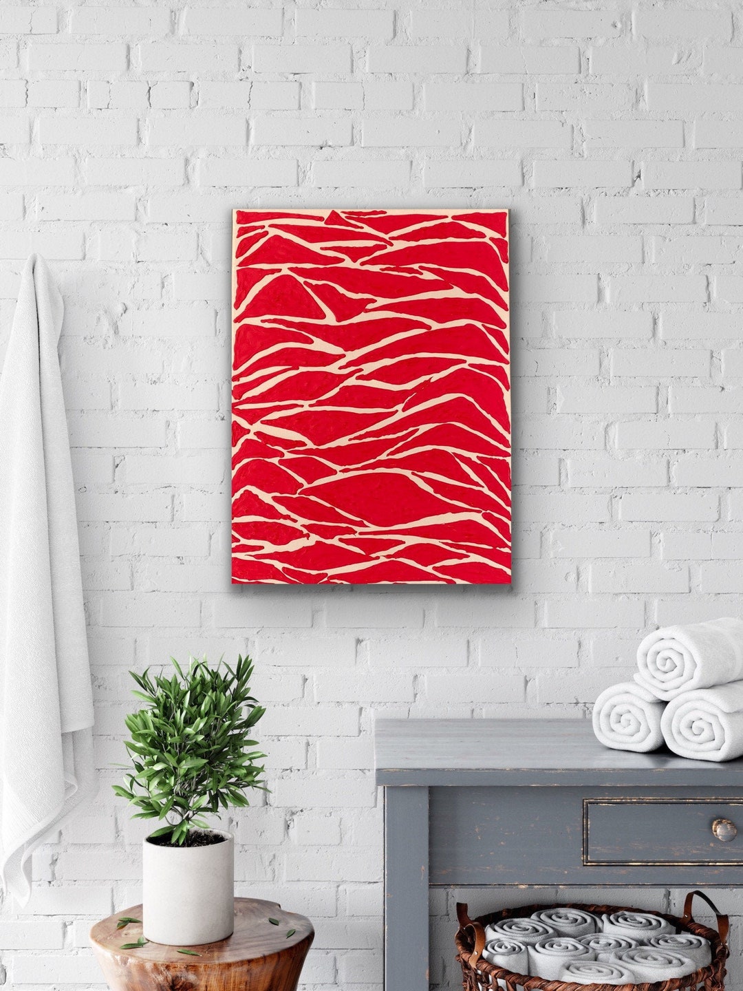 Original Handmade Heavy Texture Painting Minimalist Abstract Painting ...
