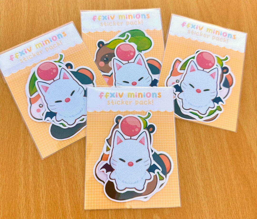 Final Fantasy Minion Sticker Pack | Moogle, Kkorpokkur, Bomboko, Fat ...
