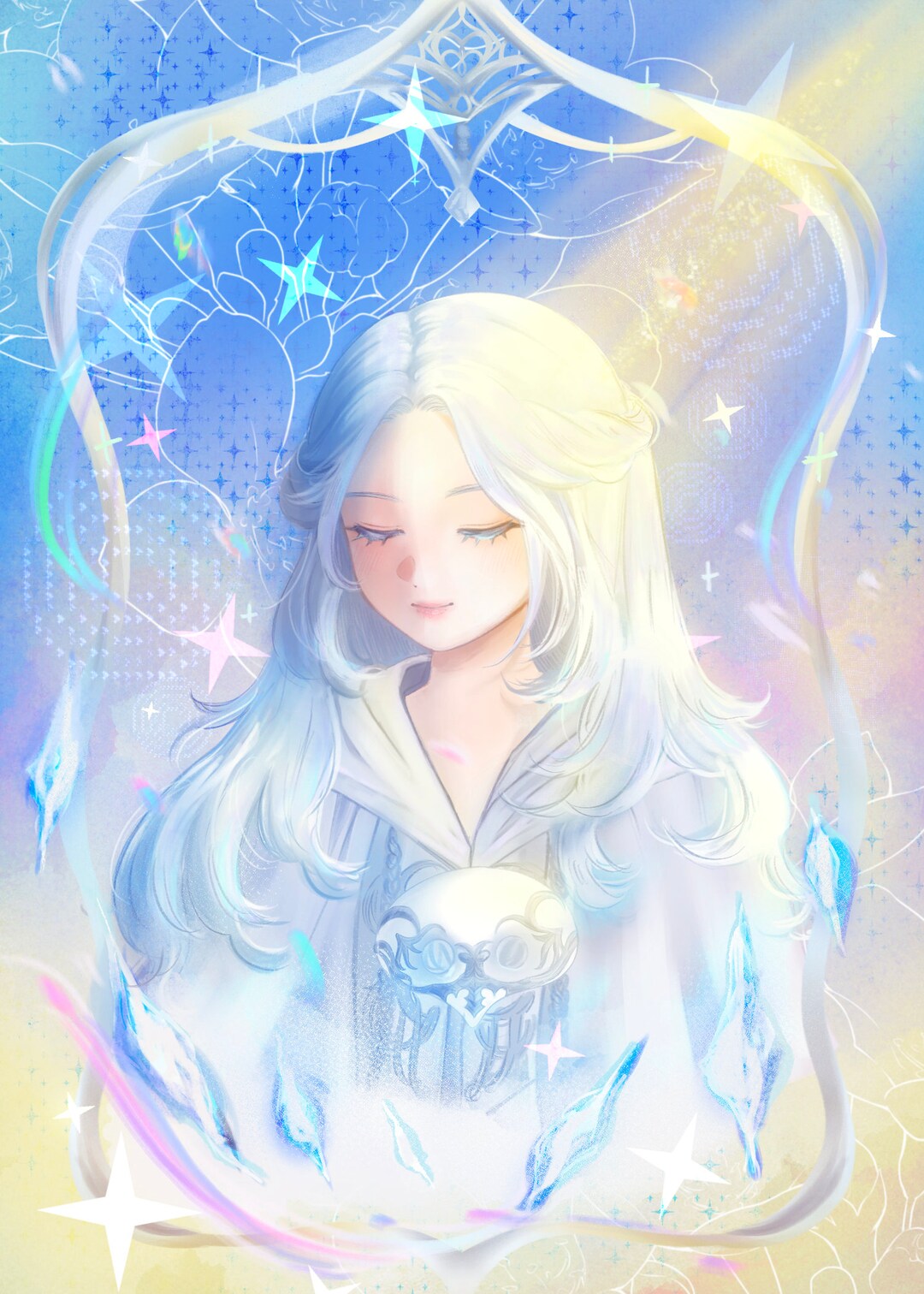 FFXIV Venat Print: HANDMADE! 8 X 11 Inches