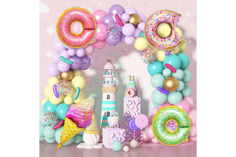 139pcs Pastel Donut Balloon Garland Arch Kit Donut Sweet One - Etsy