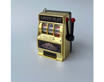 Slot Machine Keychain - Etsy