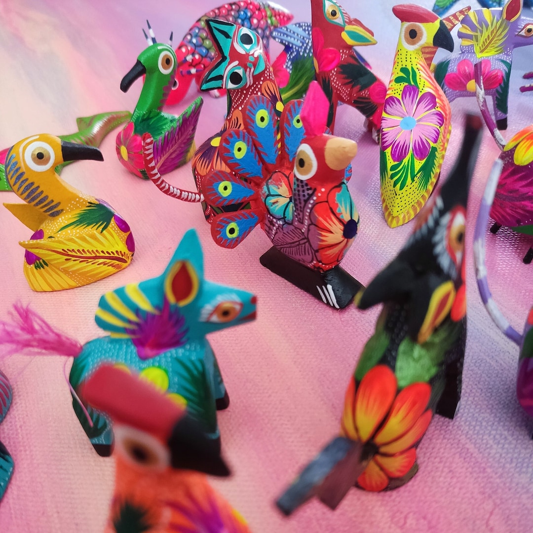 Set of 80 Alebrijes: Colorful Art and Handmade Tradition - Etsy