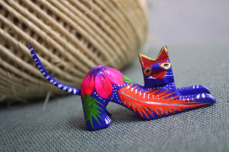 Alebrije Cat Alebrijes De Oaxaca Alebrije Coco Oaxaca - Etsy