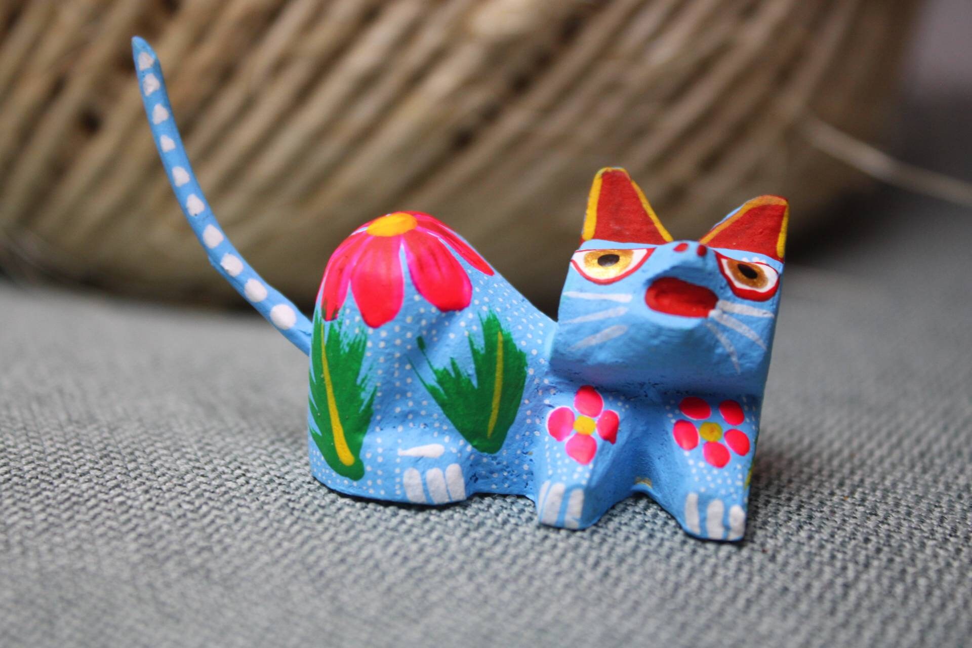 Alebrije Cat Alebrijes De Oaxaca Alebrije Coco Oaxaca - Etsy