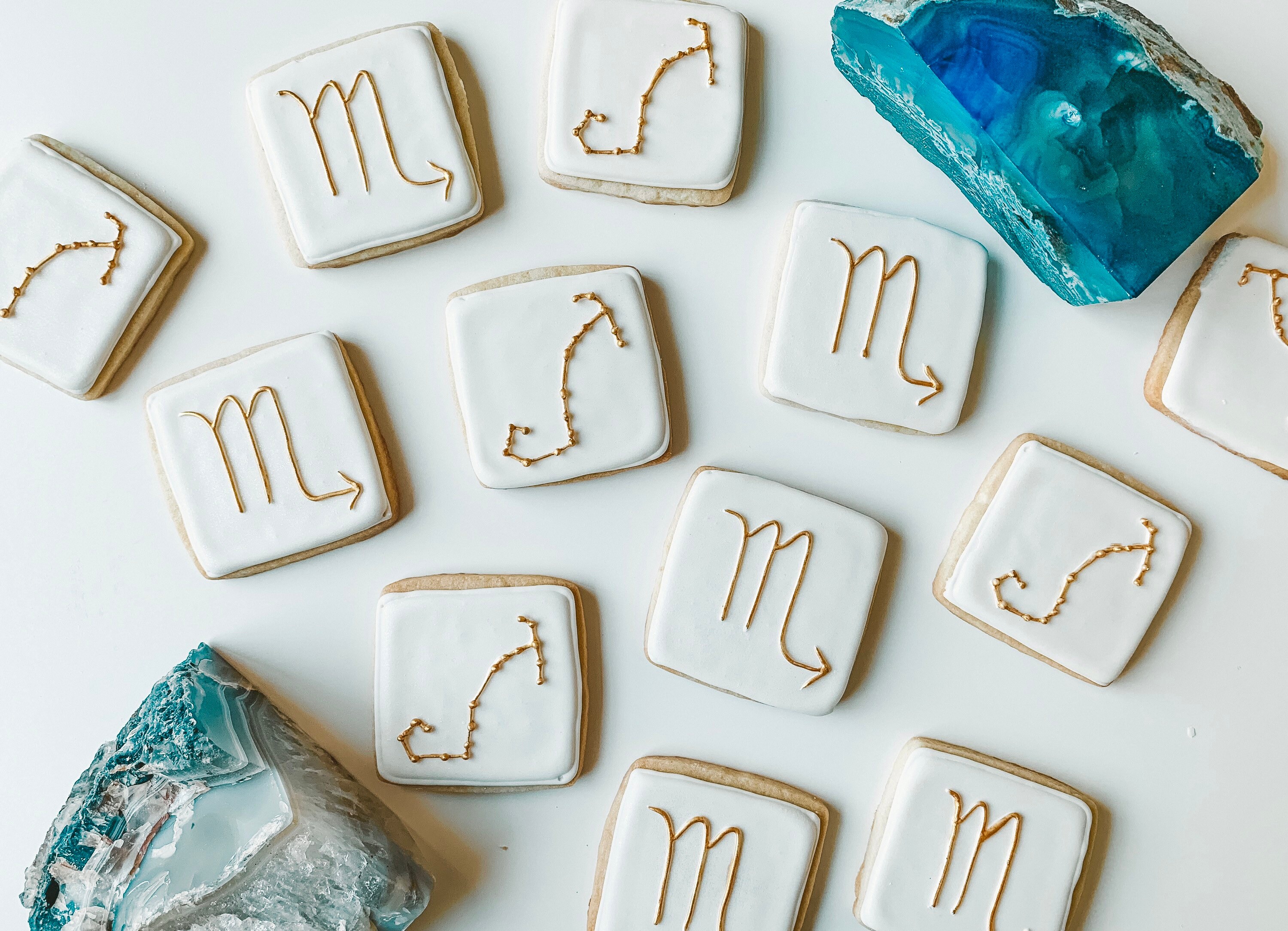Zodiac sign decorated sugar cookies | Etsy