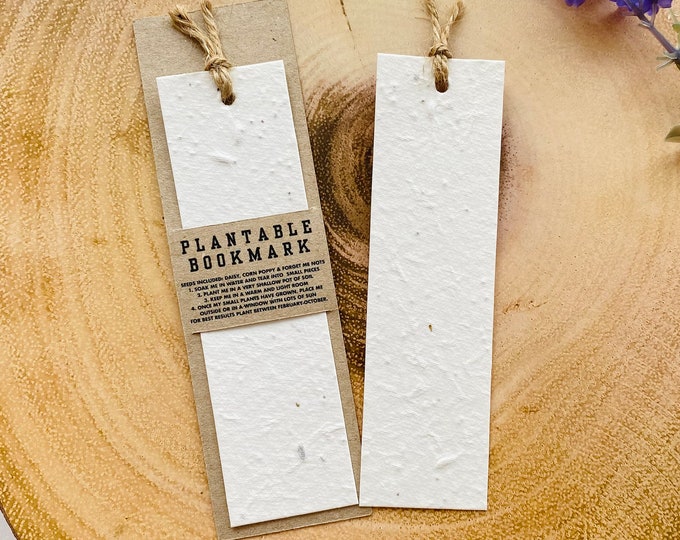Plantable Wildflower Seed Bookmark - Etsy UK