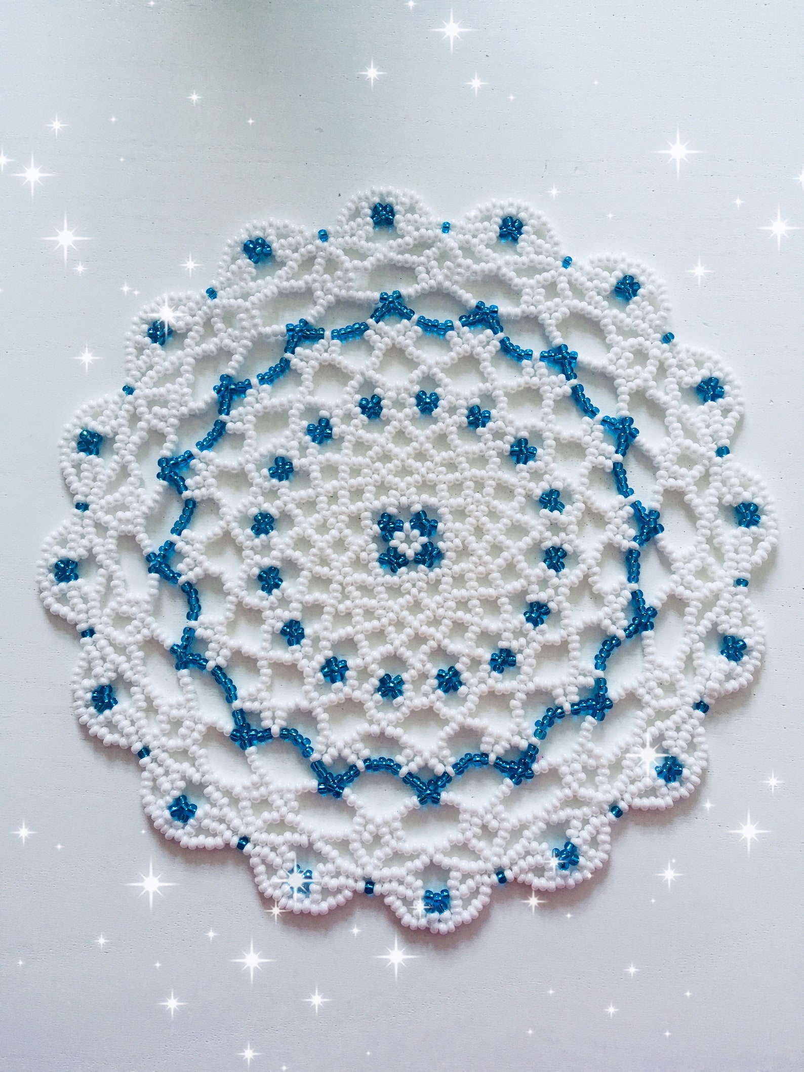 Beaded Doily Pattern, Beaded Pattern, Beads, Doily - Etsy