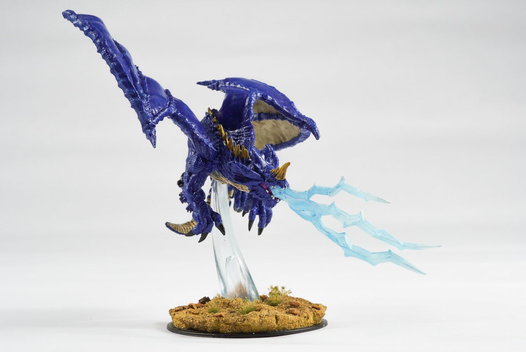 Painted D&D Blue Dragon Miniature - Etsy