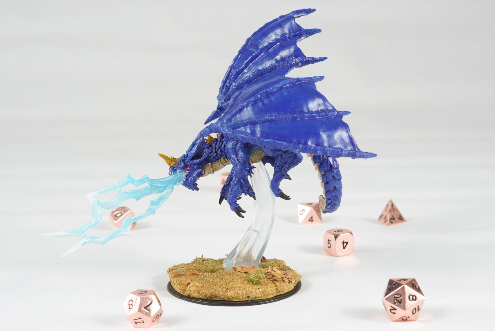 Painted D&D Blue Dragon Miniature | Etsy