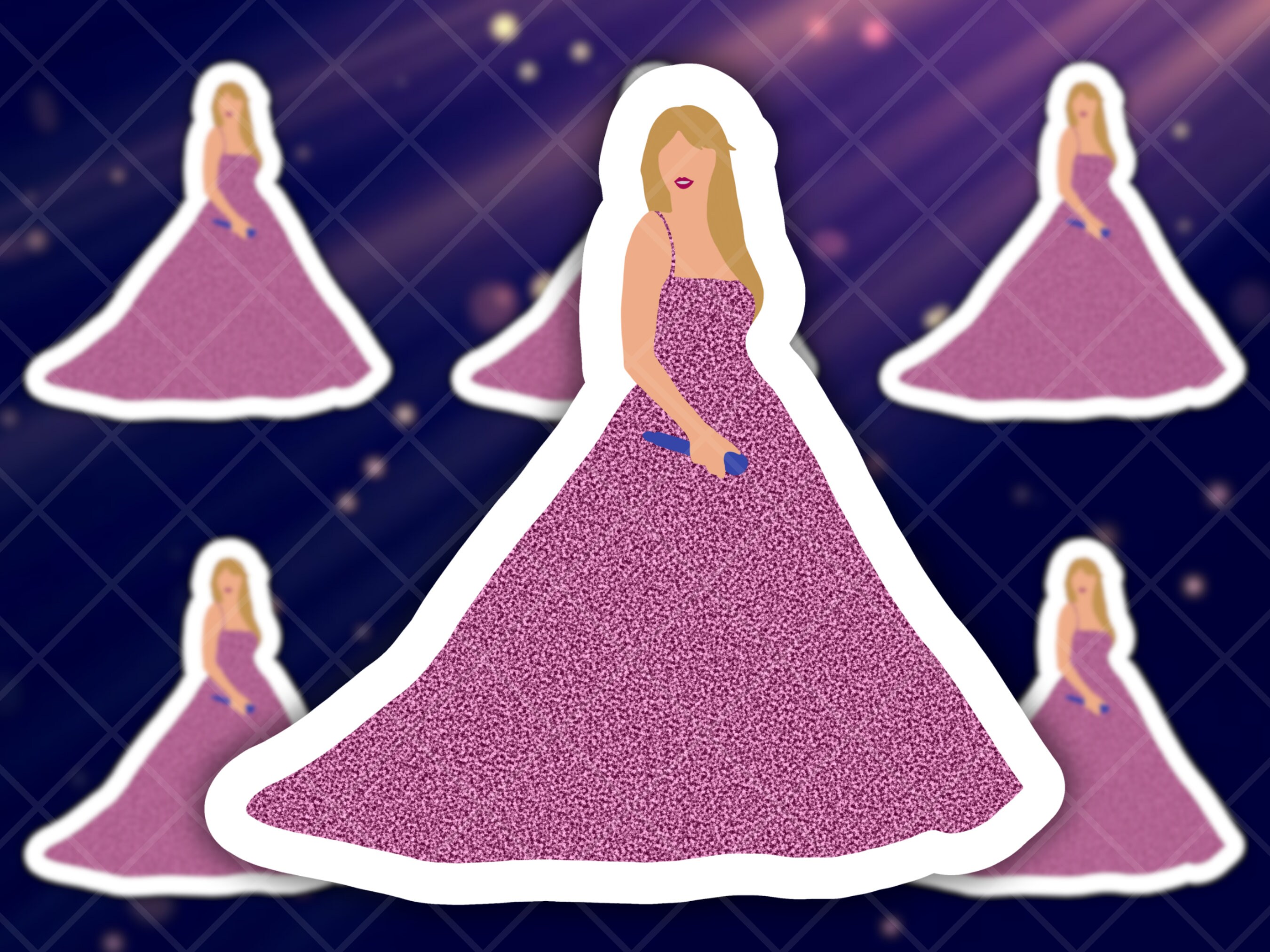 Speak Now Dress Sticker Taylor Merch Decal TS Sticker Speak Now Eras ...