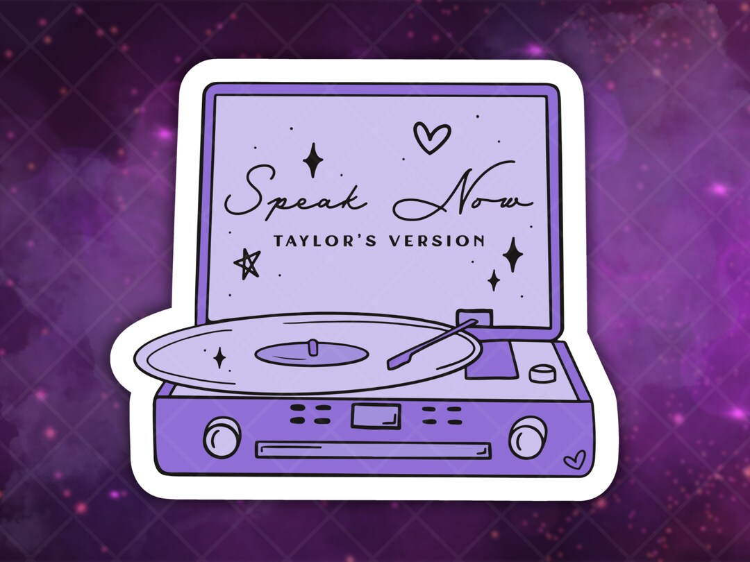 Speak Now Sticker Taylor Merch Decal TS Sticker Swiftie Sticker Swiftie ...