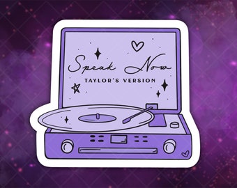 Speak Now Sticker Taylor Merch Decal TS Sticker Swiftie Sticker Long ...