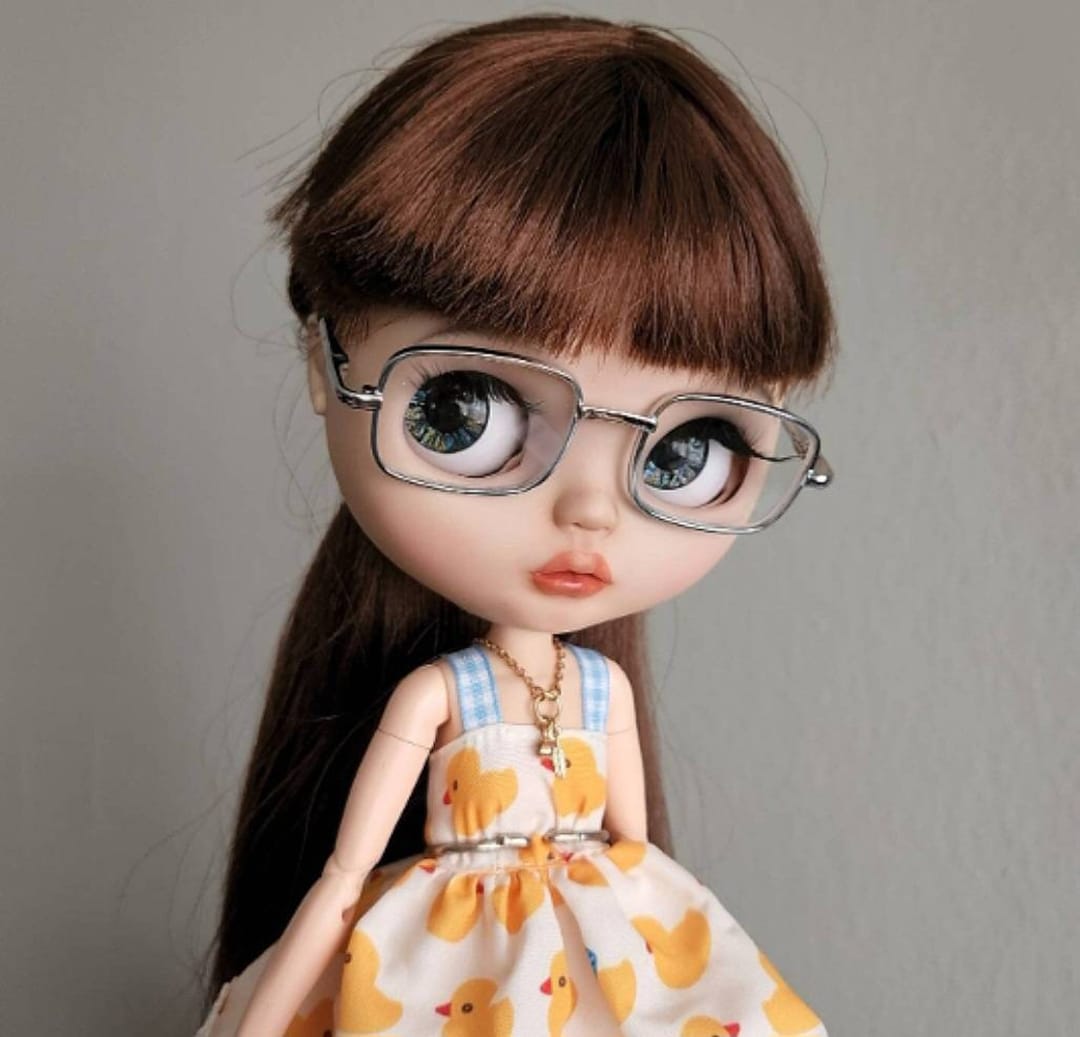 Metal Frame Glasses for Blythe Doll, Square Glasses for Blythe, Blythe ...