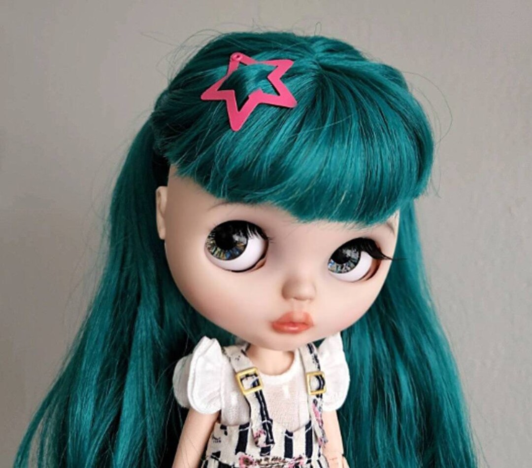 1 Miniature Hair Clip, Pullip Hair Clip, American Girl Hair Clip, Baby ...