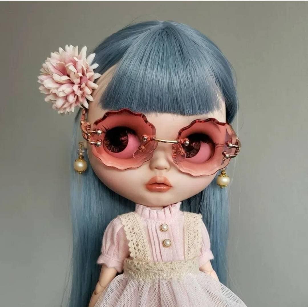 Oversized For Blythe Doll Pink Glasses For Blythe Blythe Doll