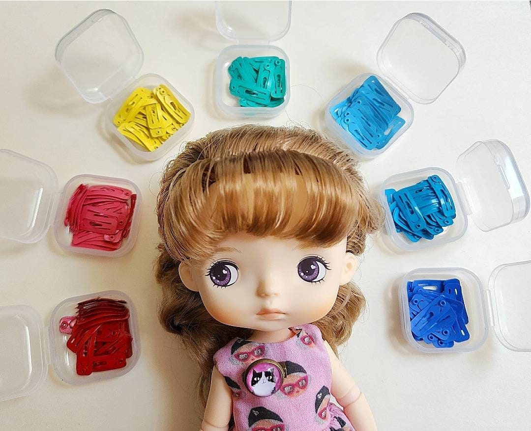 2 Miniature Hair Clips, 2cm Hair Clip, Doll Hair Accessories, Hair Clip ...