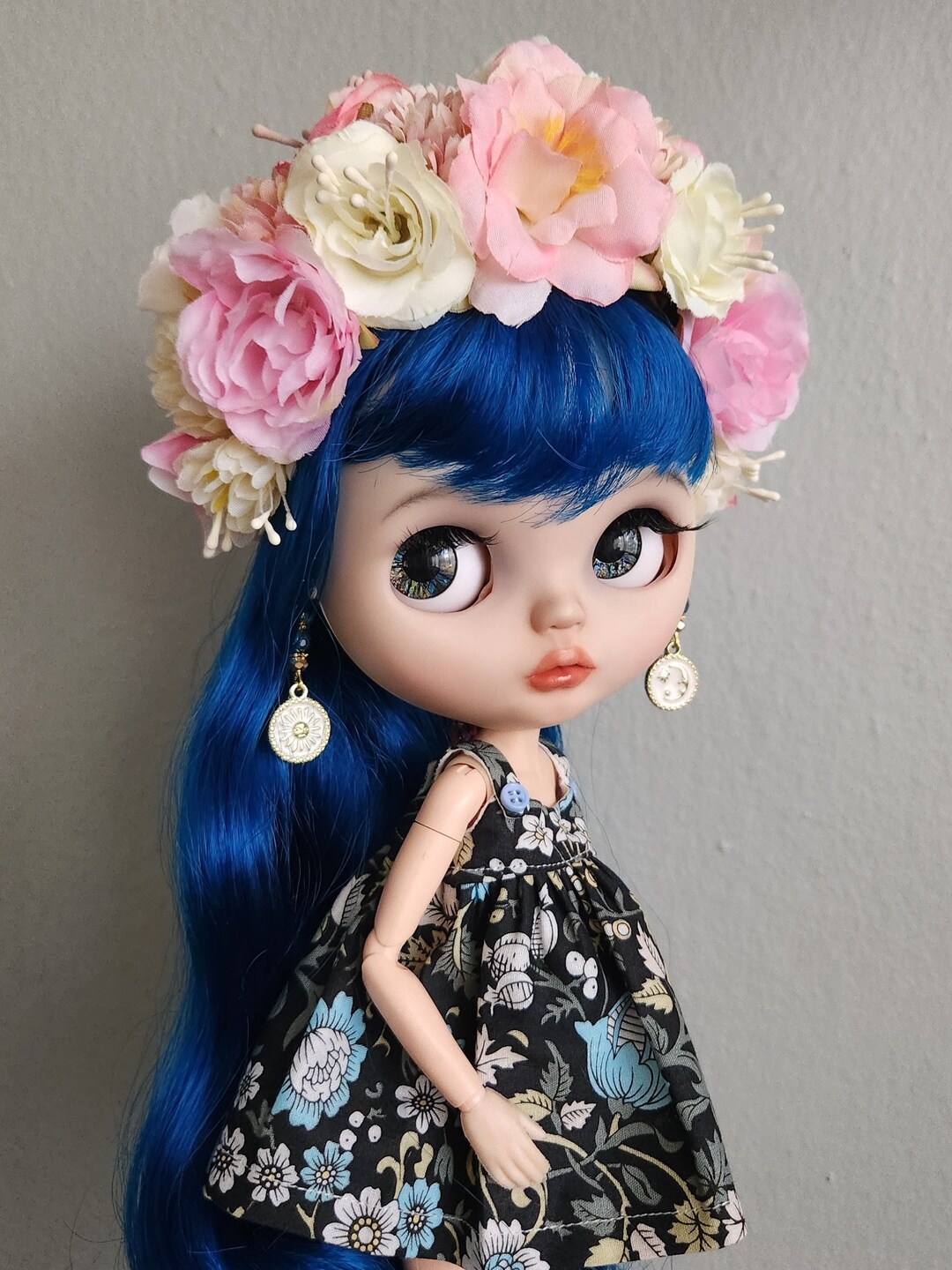 Blythe Doll Flower Crown, 2 in 1 Flower Head Band, Pullip Doll, Furby ...