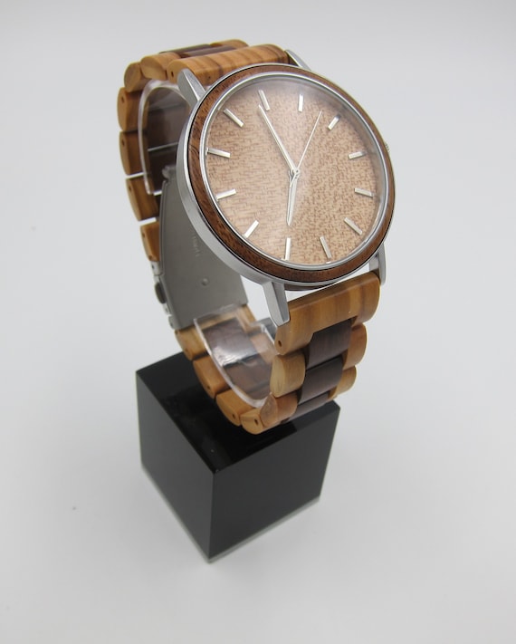 Amazing ECO Watch Co. Olive Wood With Sandalwood Hybrid Watch - Etsy