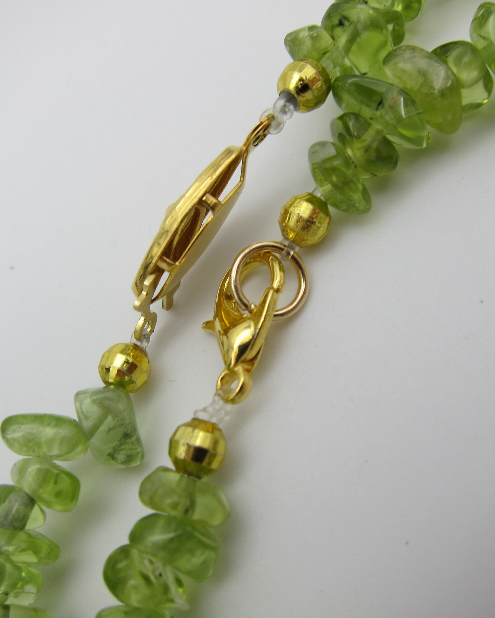 Genuine Olivine (peridot) "hawaiian Diamond" Necklace and Bracelet ...
