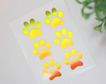 Dog Paw Sticker Set - Etsy