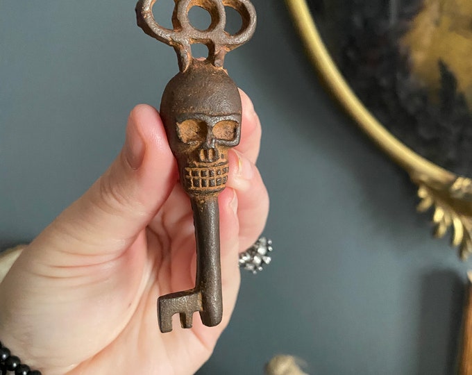 Skull Key | Altar Tool | Witch | Cast Iron | Ancestor | Spirit | Occult ...