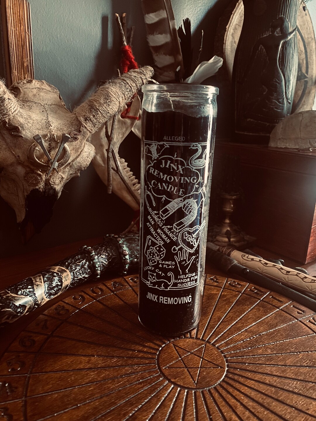 Jinx Removing Black 7 Day Candle - Etsy