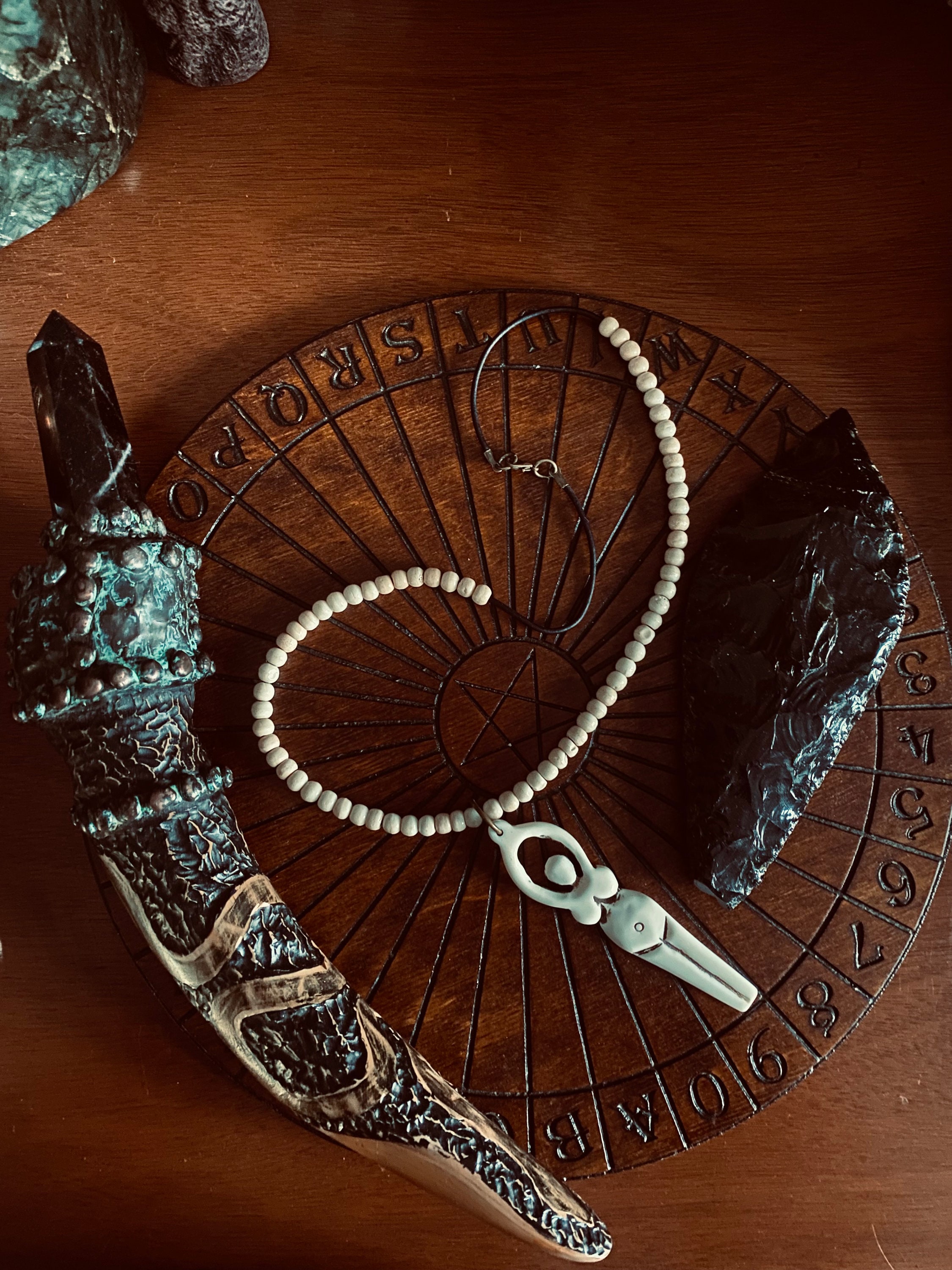 Buffalo Bone Goddess Pendant Buffalo Bone Jewelry Feminine Energy ...