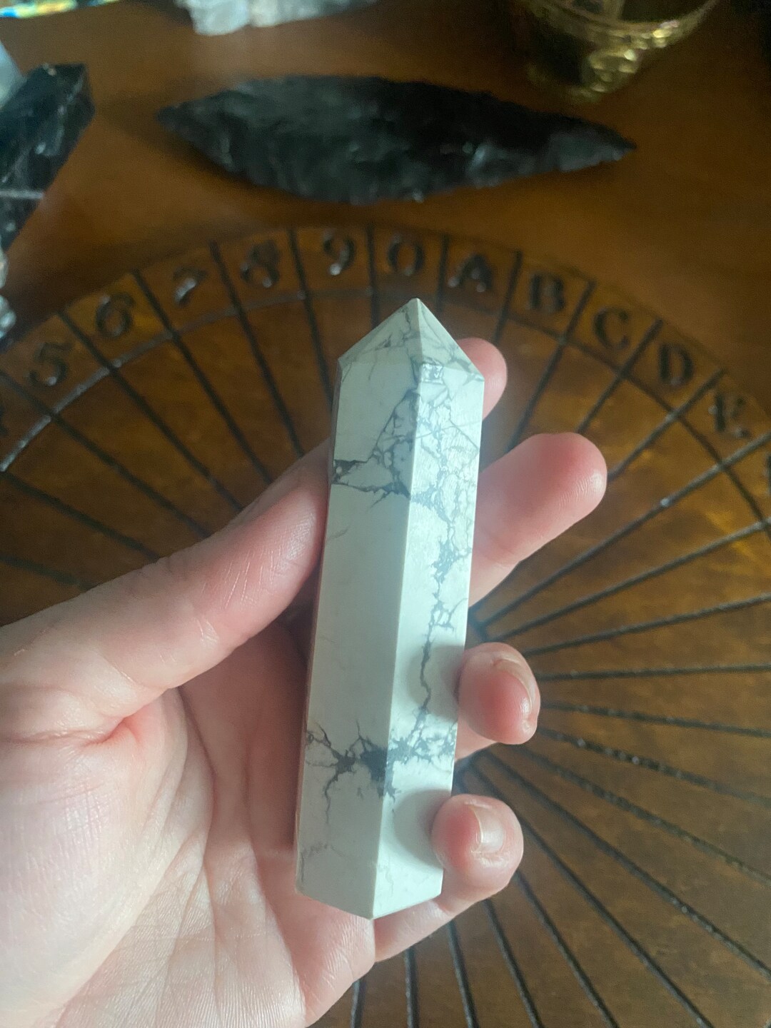 Howlite Wand | Crystal | Witch - Etsy