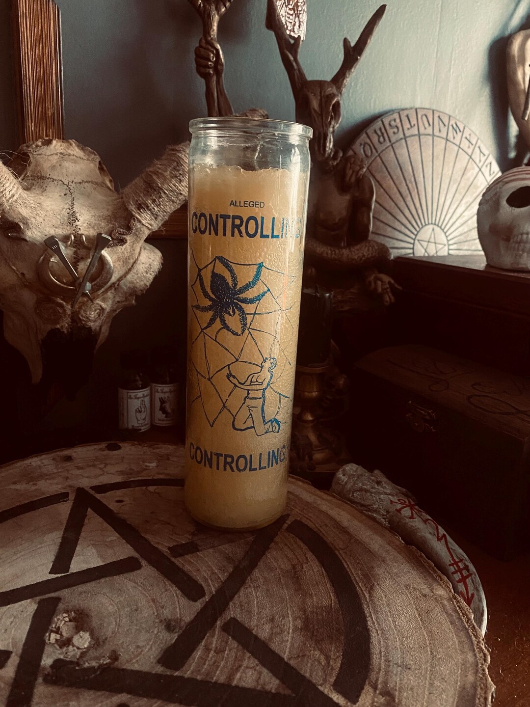 Controlling 7 Day Candle | Spiritual | Spell - Etsy