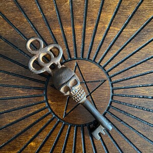 Skull Key | Altar Tool | Witch | Cast Iron | Ancestor | Spirit | Occult ...