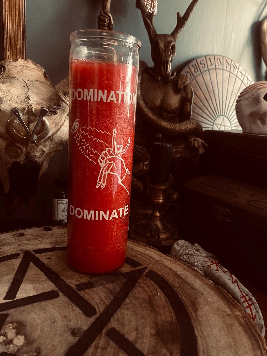 Domination Red 7 Day Candle | Ritual Candle - Etsy