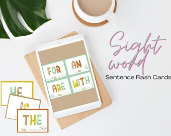 Sentence Flash Cards - Etsy