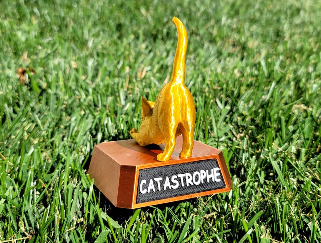 Catastrophe Cat Ass Trophy - Etsy