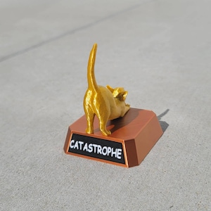 Catastrophe Cat Ass Trophy - Etsy