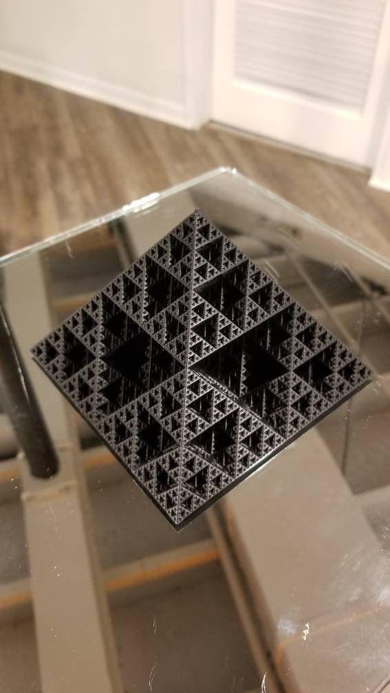 3D Printed Sierpinski Fractal Pyramid | Etsy