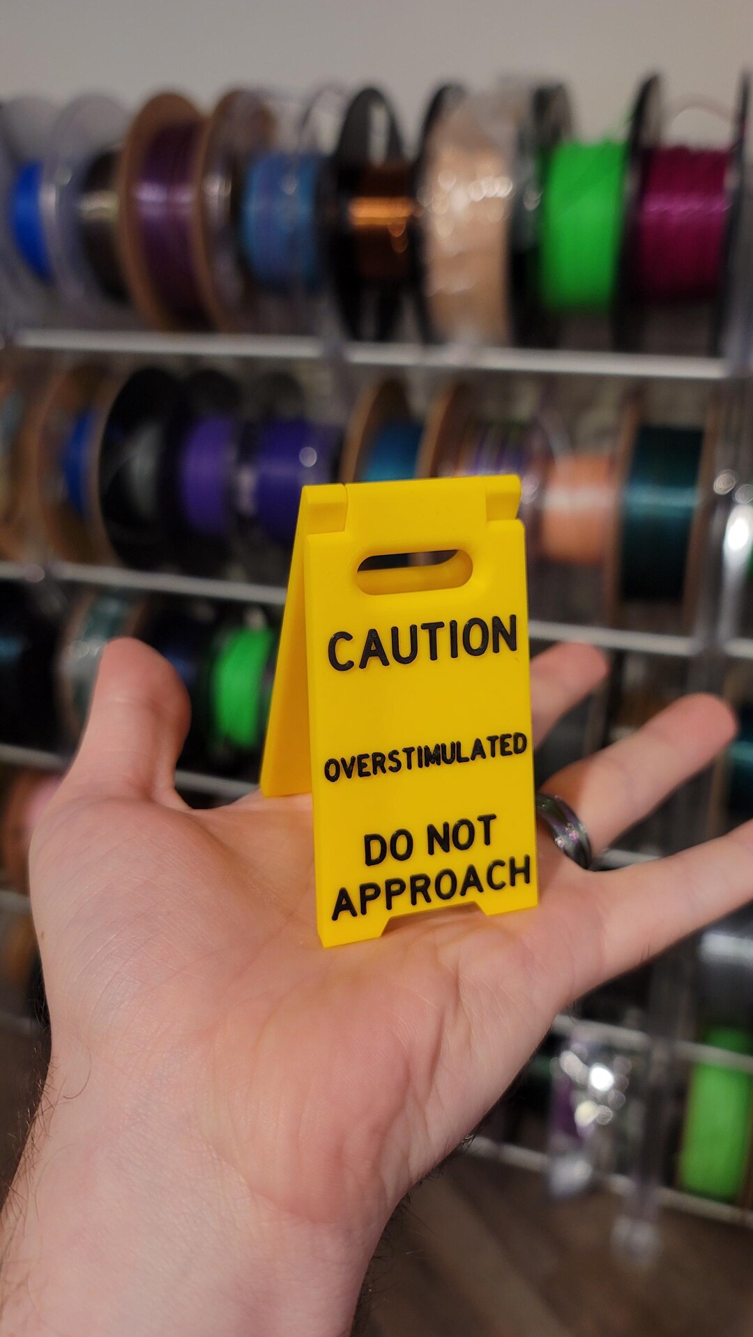 Caution: Overstimulated Wet Floor Sign - Etsy