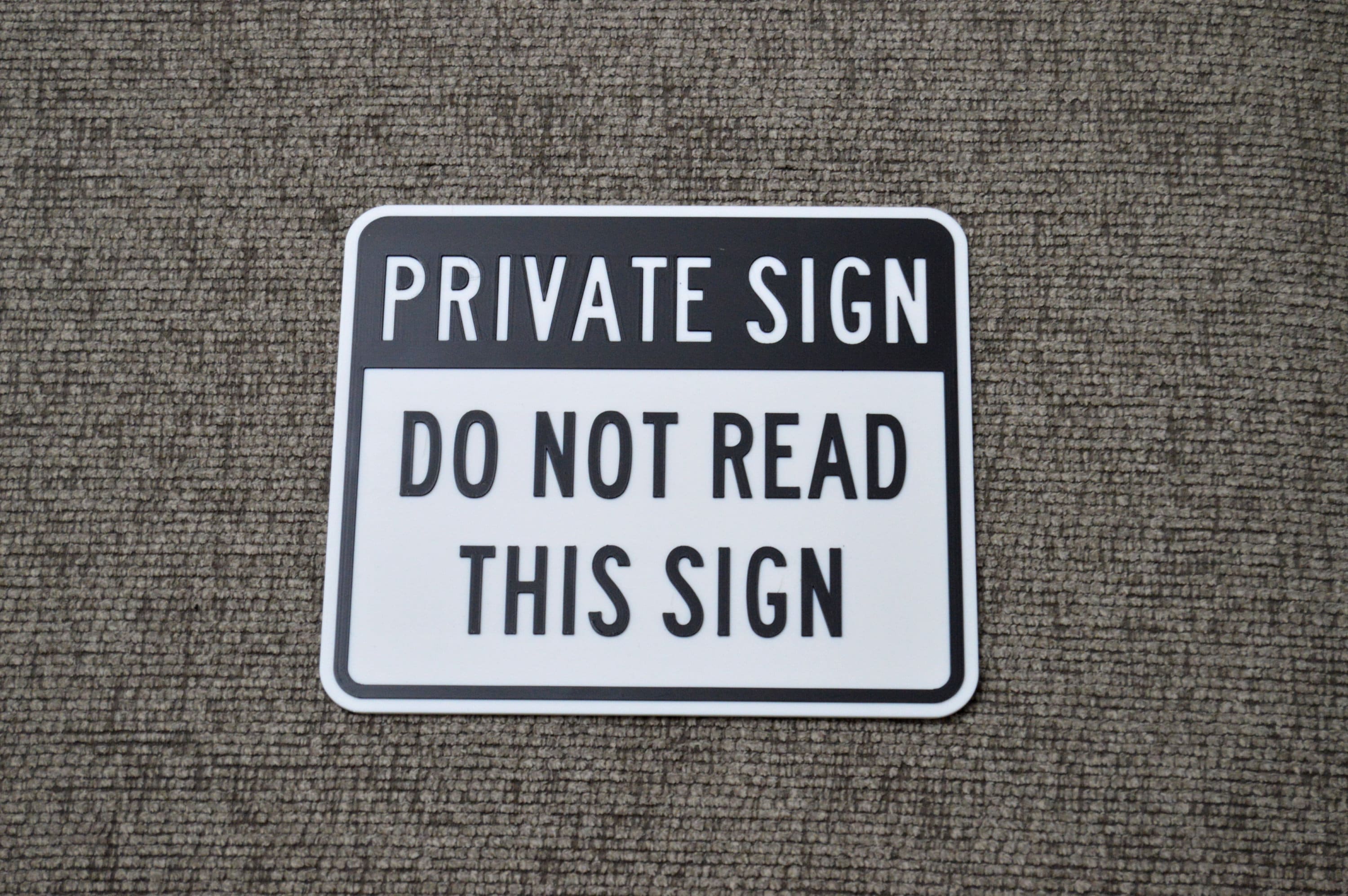Do Not Read This Sign - Etsy
