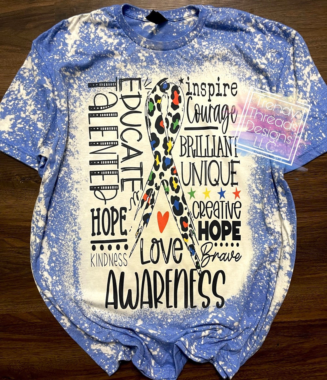 Autism Shirt Autism Mom Shirt Autism Bleached Shirt Autism Awareness ...