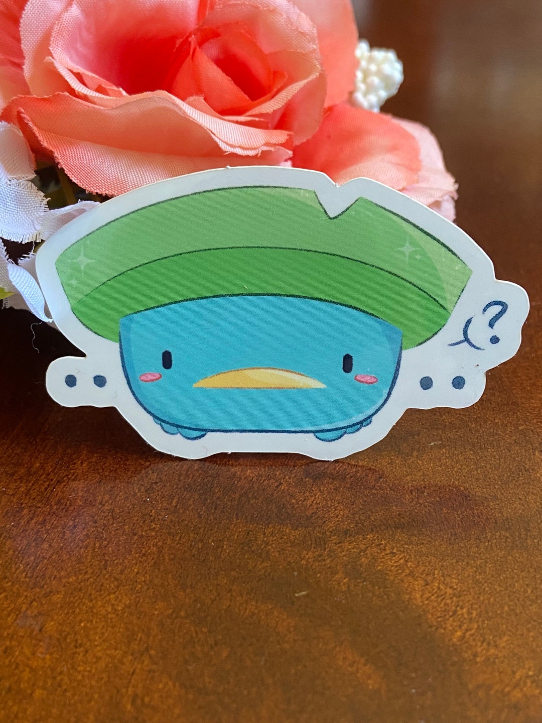 Cute Confused Lotad Poke Vinyl Sticker - Etsy