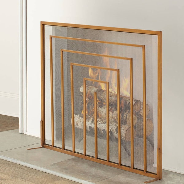 Art Deco Fireplace Screen - Etsy