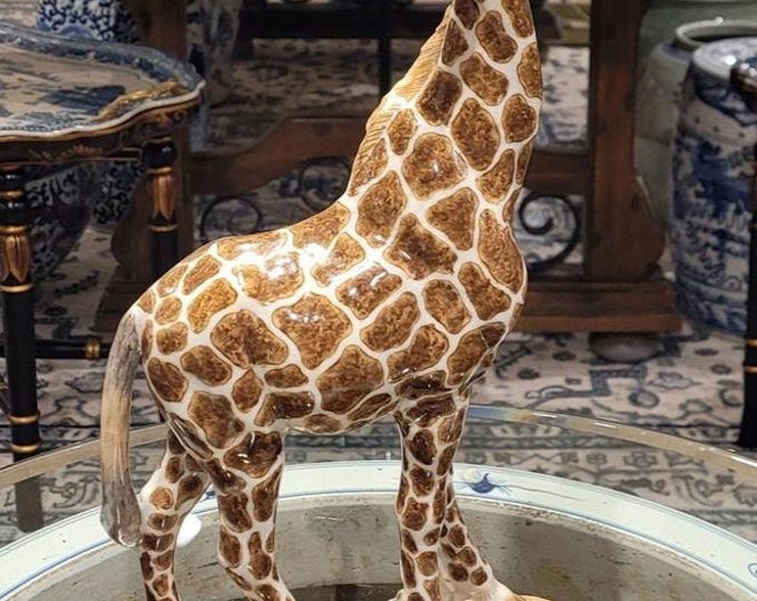 Vintage Reproduction Lovely Porcelain Giraffe Figurine-15.5''h - Etsy