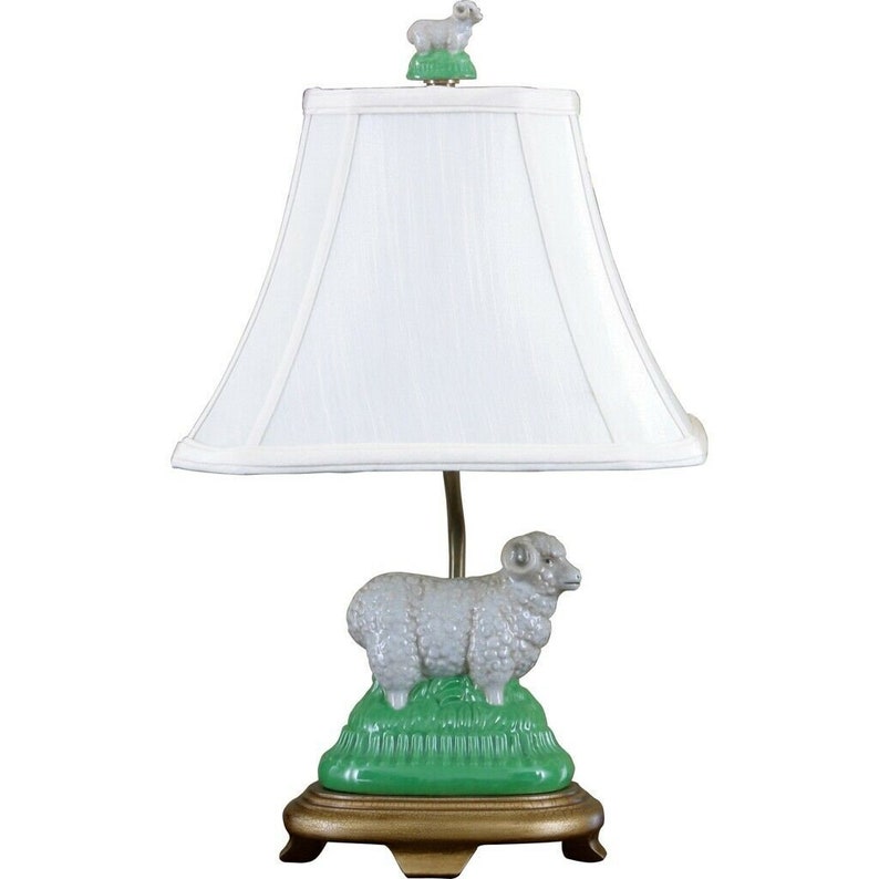 Vintage Style Petit Porcelain Sheep Lamp-20''h - Etsy