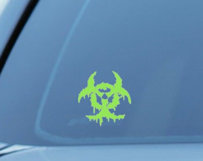 Rainbow Holographic BIOHAZARD 14CM Car Laptop Zombie Stickers Decals - Etsy