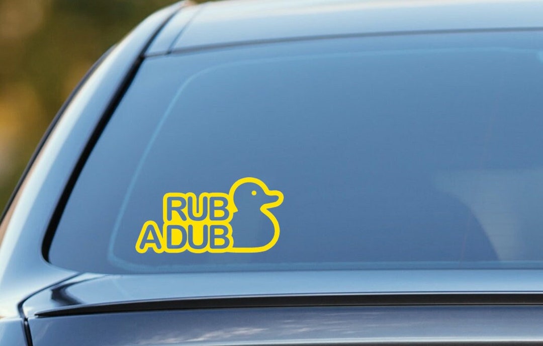 Rub A Dub Duck Sticker Vinyl Decal, Euro Rat, Drift Van, Camper Van - Etsy